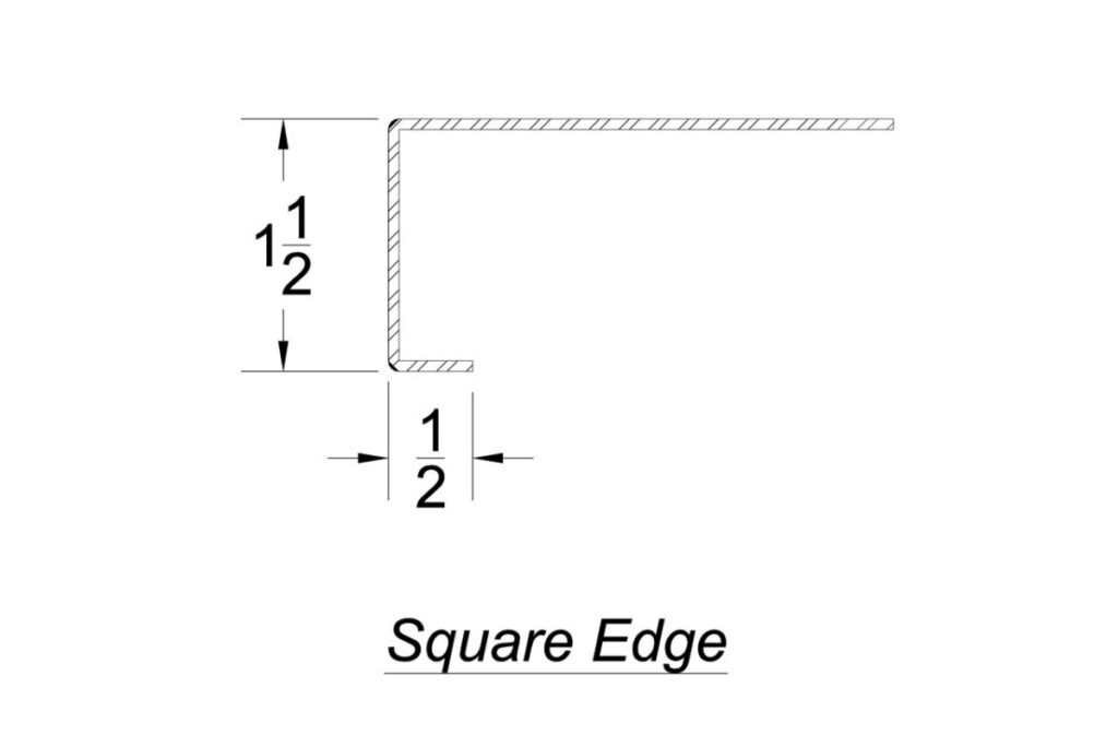 Edge Profiles – Another Dimension Stainless Steel – Calgary Stainless Steel